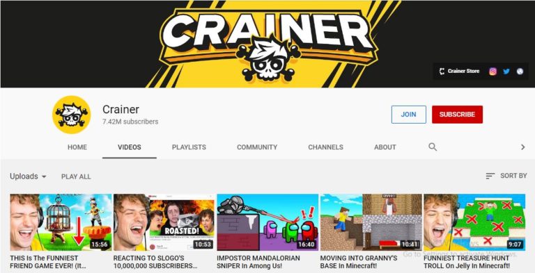Crainer [Youtuber] Wiki, Height, Age, Girlfriend, Family, Biography & More
