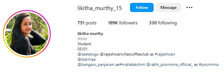 Likitha Murthy Wiki, Age, Husband, Height, Parents, Sister, Biography ...
