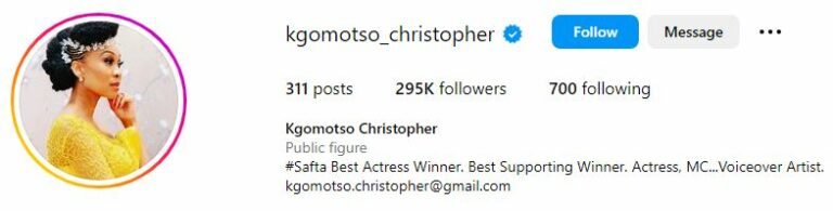 Kgomotso Christopher Age, Husband, Children, Family, Height, Net Worth ...