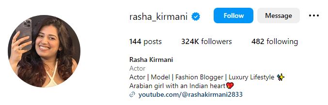 Rasha Kirmani Wiki, Height, Weight, Age, Husband, Parents, Biography ...