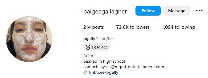 Paige Gallagher (TikTok Star) Boyfriend, Age, Wiki, Net Worth, Family ...